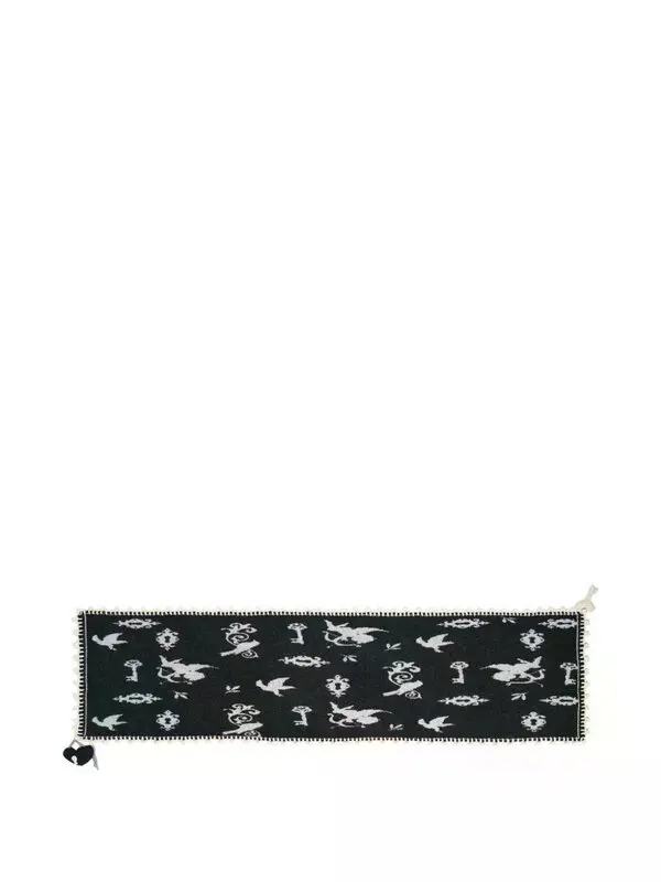 RENLI SU Angel-print Knit Scarf