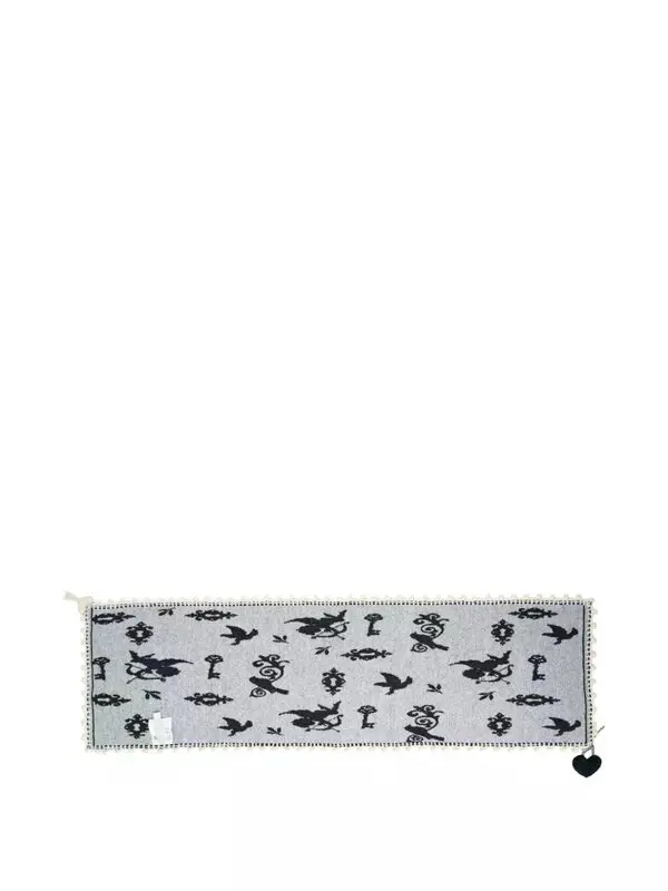 RENLI SU Angel-print Knit Scarf