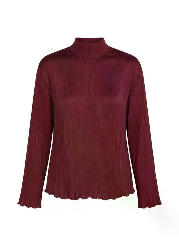 Vince Crinkled-finish High-neck Top