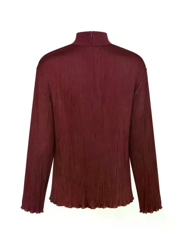 Vince Crinkled-finish High-neck Top