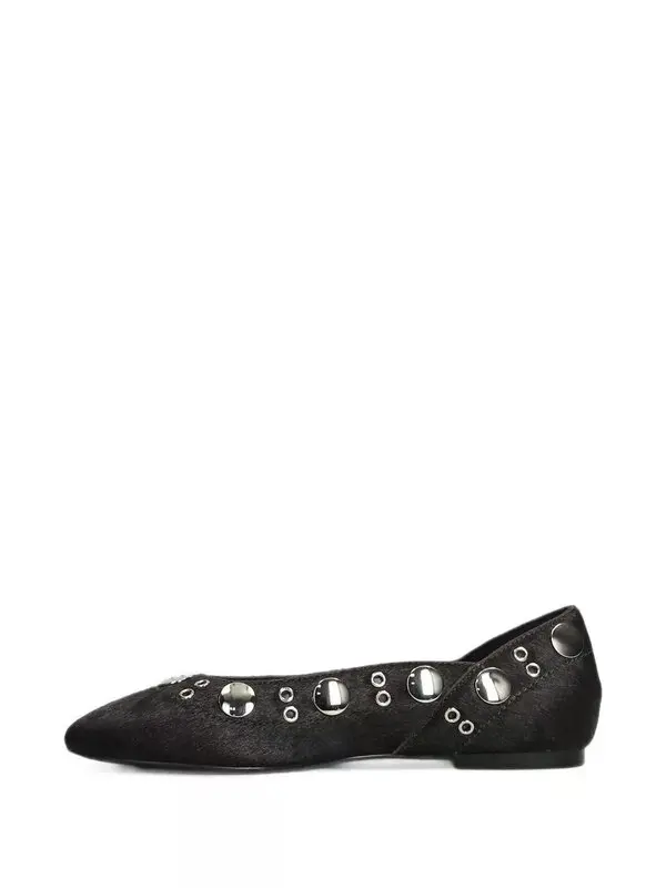 BIBI LOU Eyelet-embellished Ballet Flats