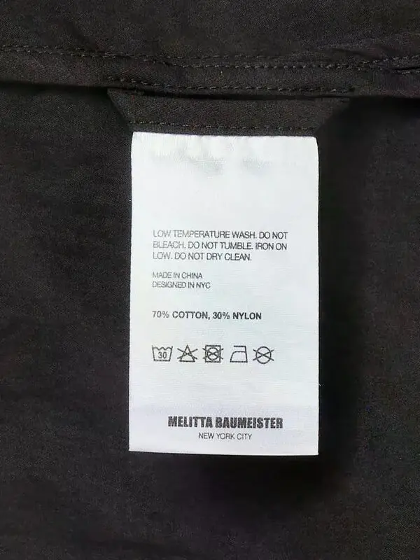 MELITTA BAUMEISTER Circle Asymmetric-fastening Shirt