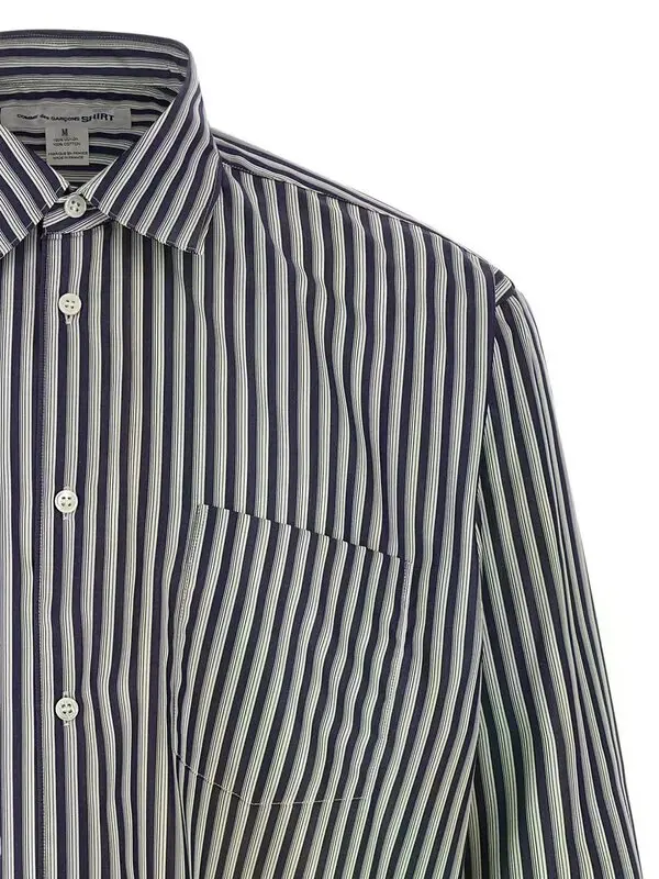 Comme Des Garçons Vertical-stripe Cotton Shirt