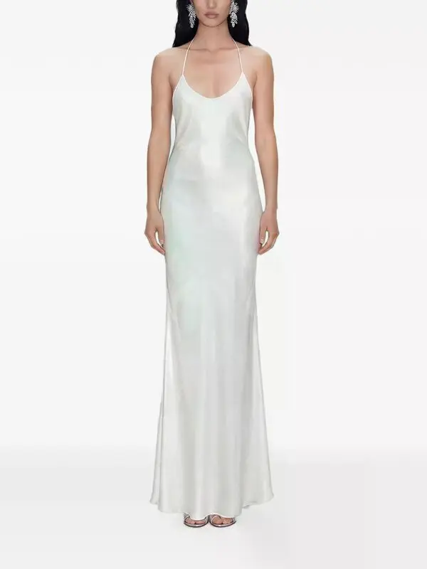 ATOIR Eden Bead-embellished Satin Maxi Dress