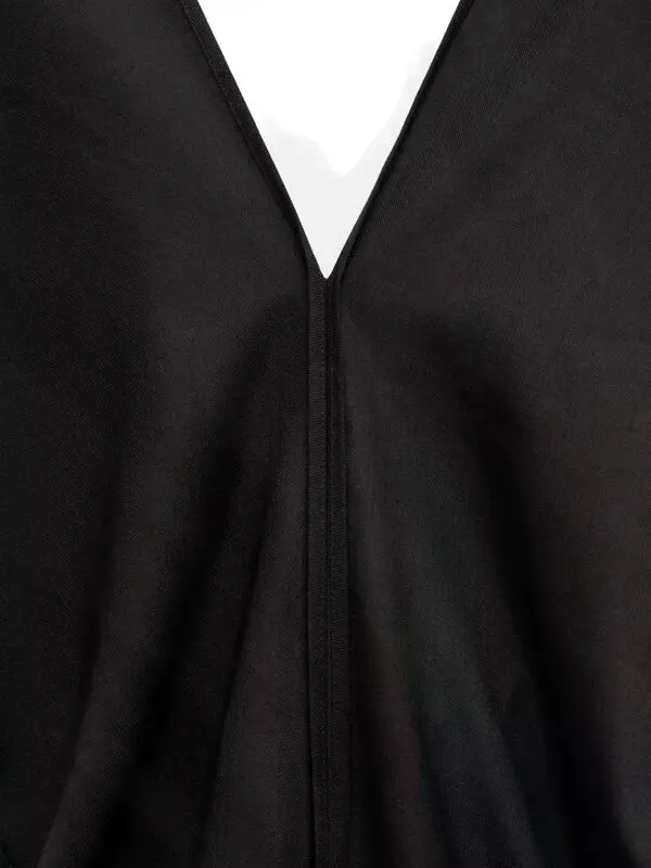 BASERANGE V-neck Draped Midi Dress