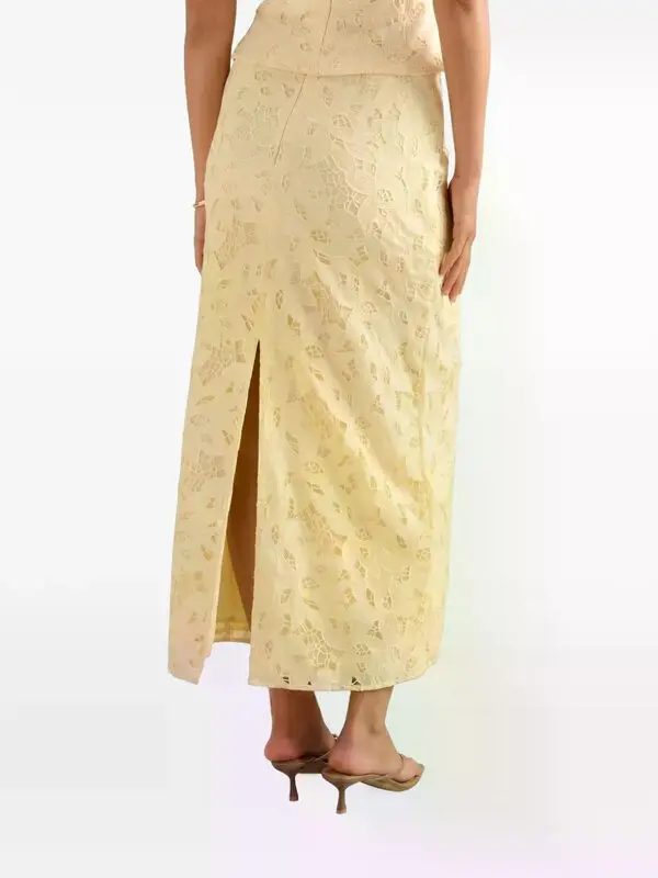EVER NEW Andie Floral-embroidered Lace Maxi Skirt