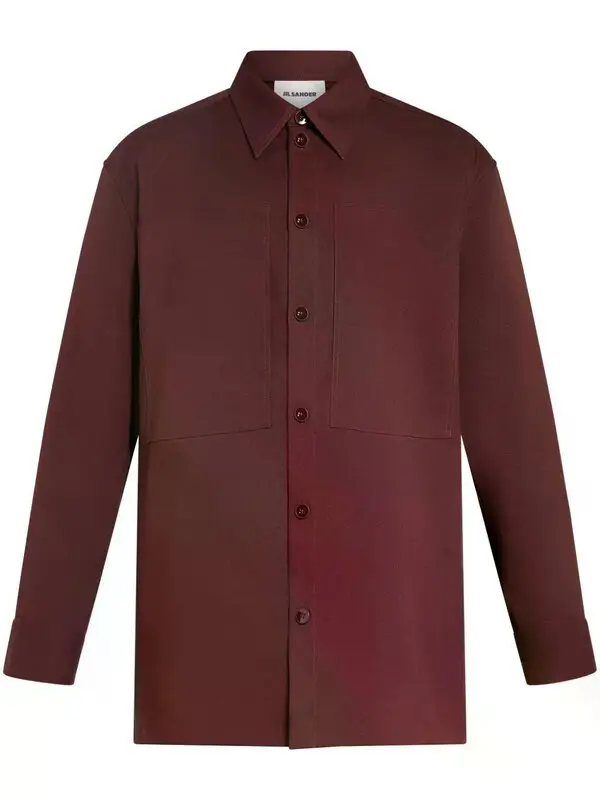 JIL SANDER Pointed-collar Button-up Shirt