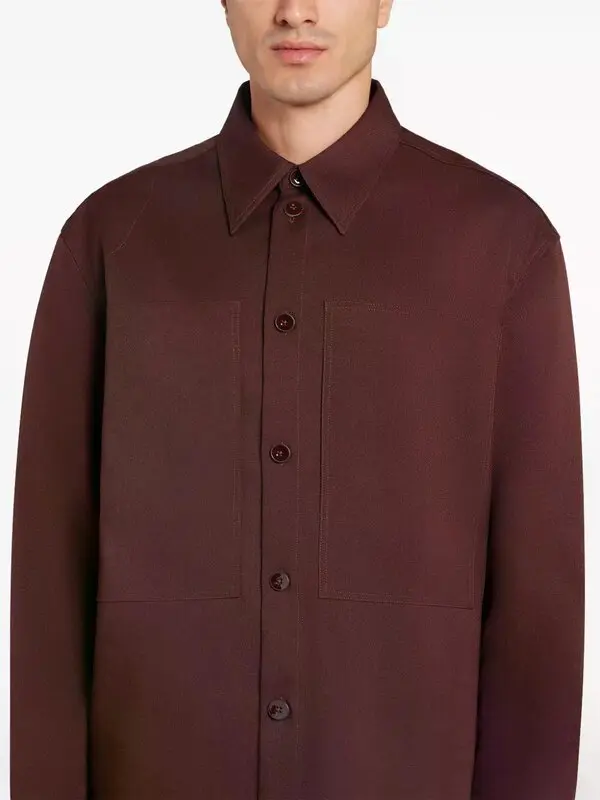 JIL SANDER Pointed-collar Button-up Shirt