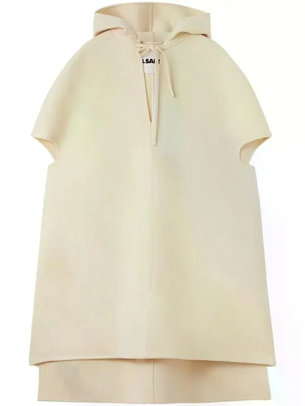 JIL SANDER Short-sleeve Hooded Cape