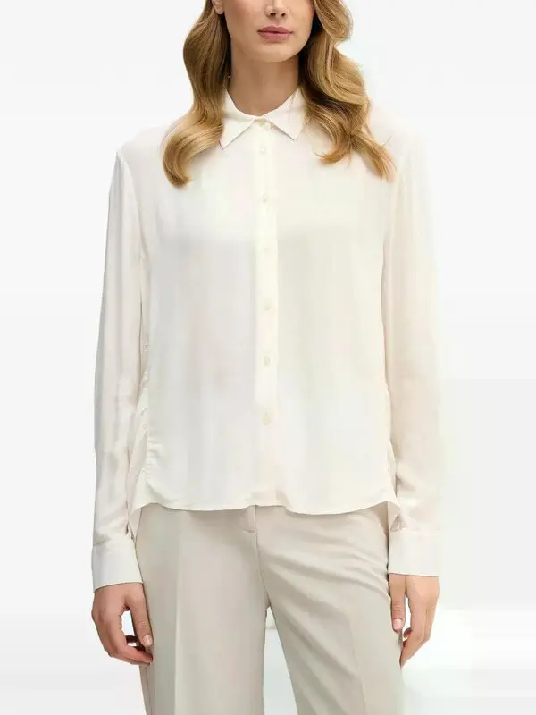Sisley Ruched Shirt - Neutrals