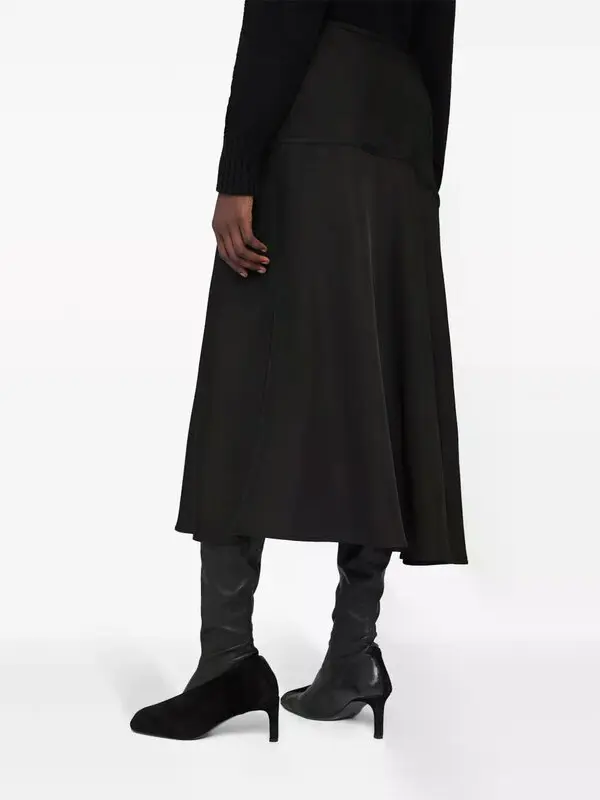 JIL SANDER Sequin-embroidered Asymmetric Flared Midi Skirt