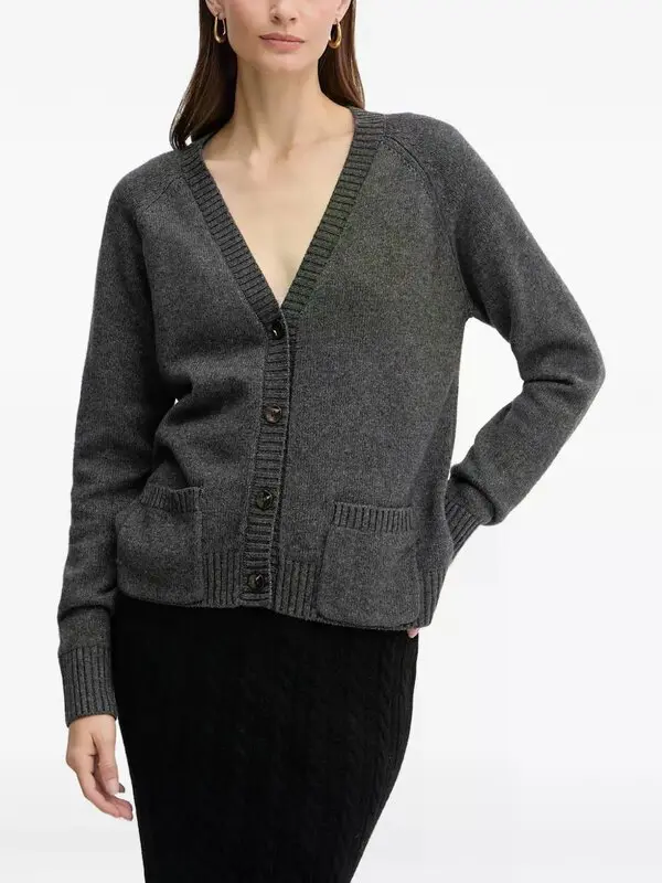 SILVIAN HEACH Front-pockets Buttoned Cardigan - Grey