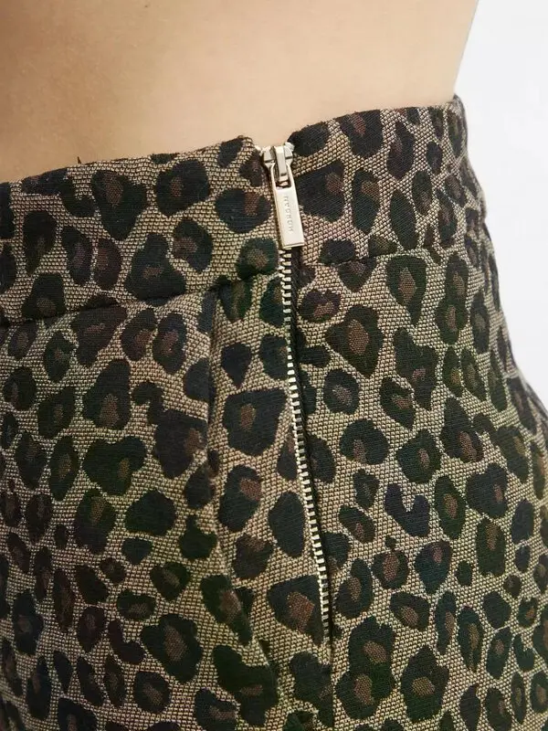 MORGAN Leopard-print Mini Shorts