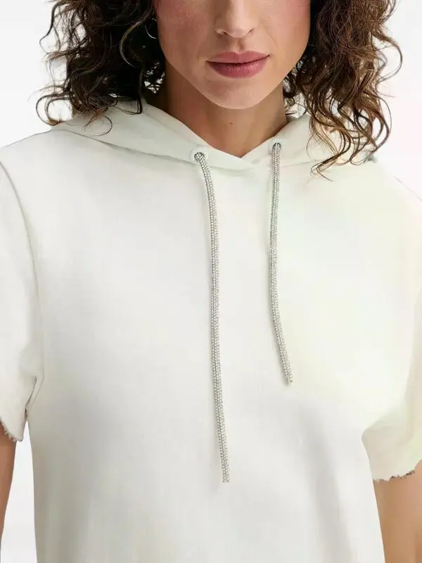 SILVIAN HEACH Rhinestone Frayed Hoodie