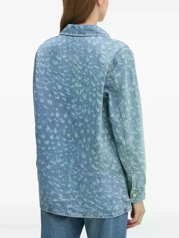 Sisley Laser-print Denim Shirt