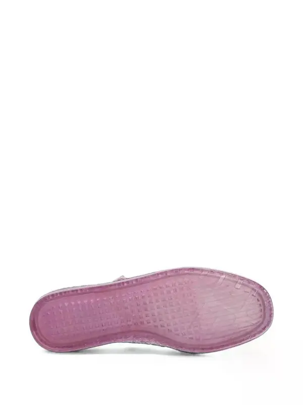 Melissa Harper Woven-effect Buckle-fastening Ballet Flats