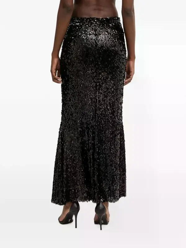 HAVEONE Sequin-embellished Maxi Skirt