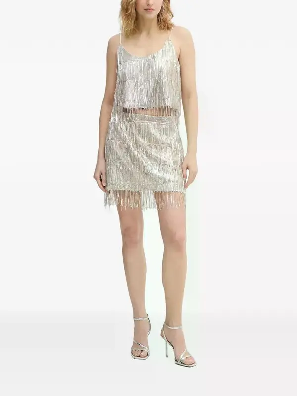 HAVEONE Sequin-embellished Fringed Top