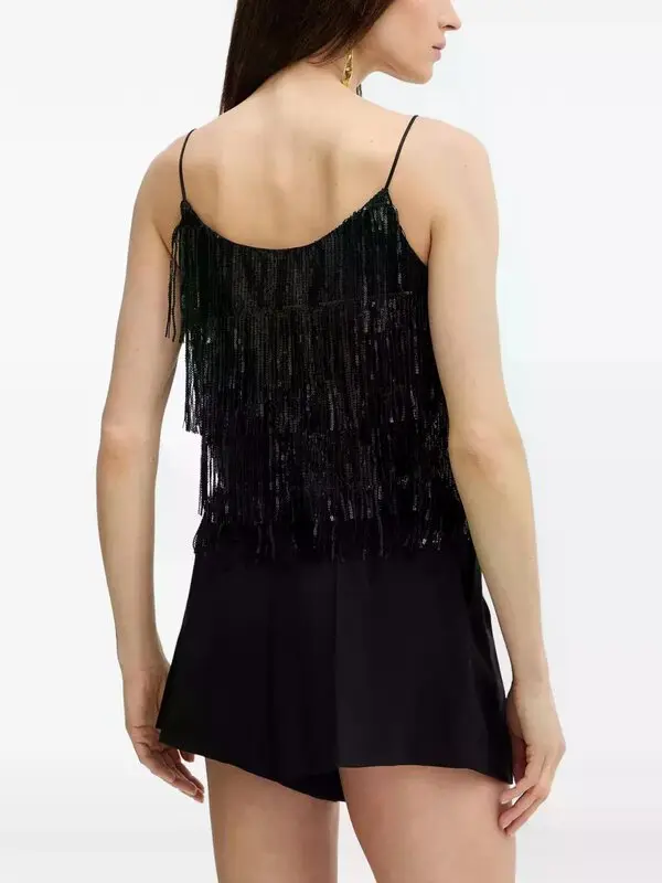 HAVEONE Sequin-embellished Fringed Top