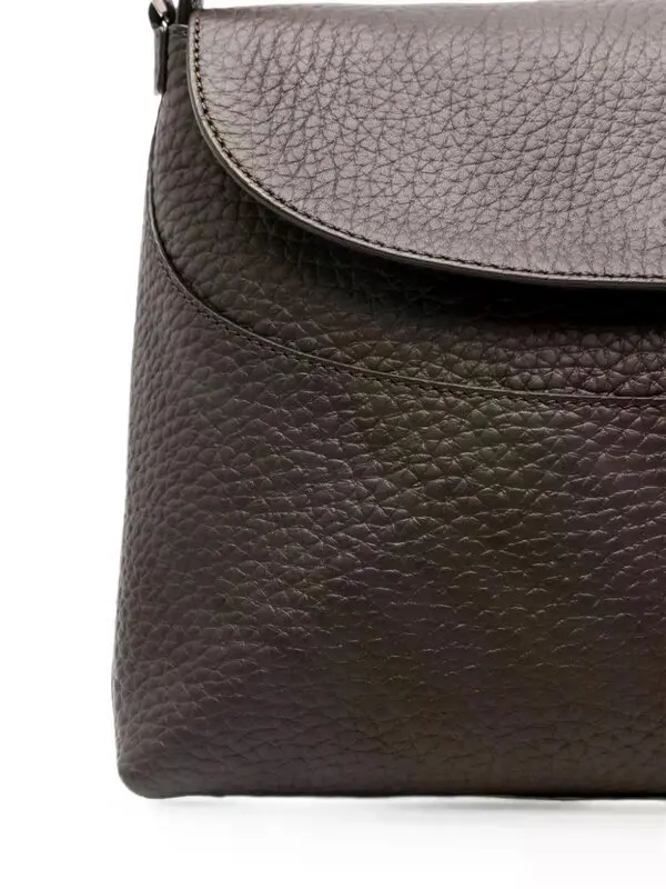 Orciani Midi Nana Soft-grained Leather Shoulder Bag