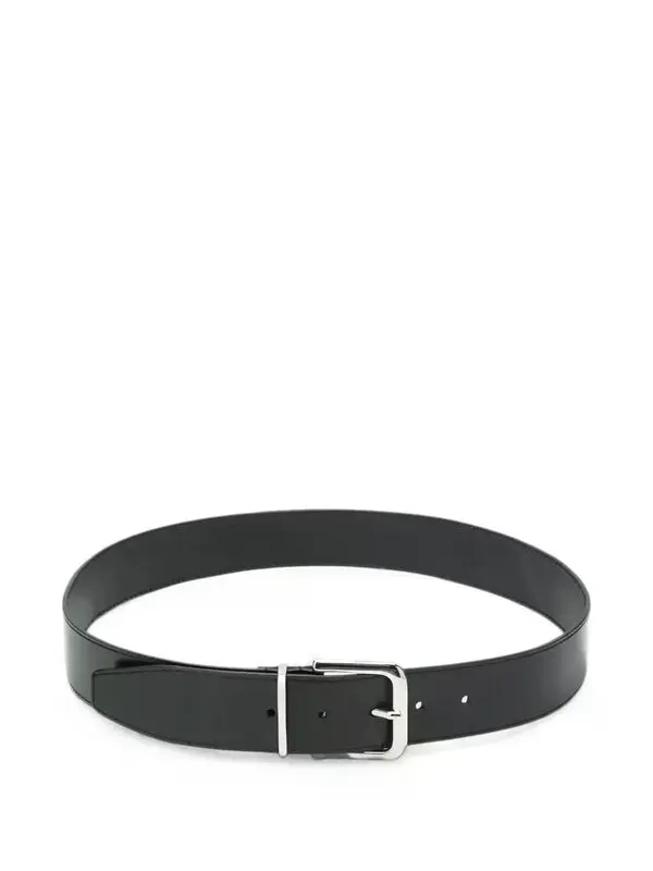 THE FRANKIE SHOP Smooth-finish Buckle Belt - Black