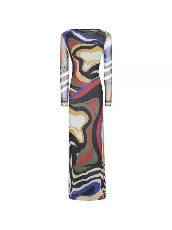 Ottolinger Psychedelic-print Maxi Dress