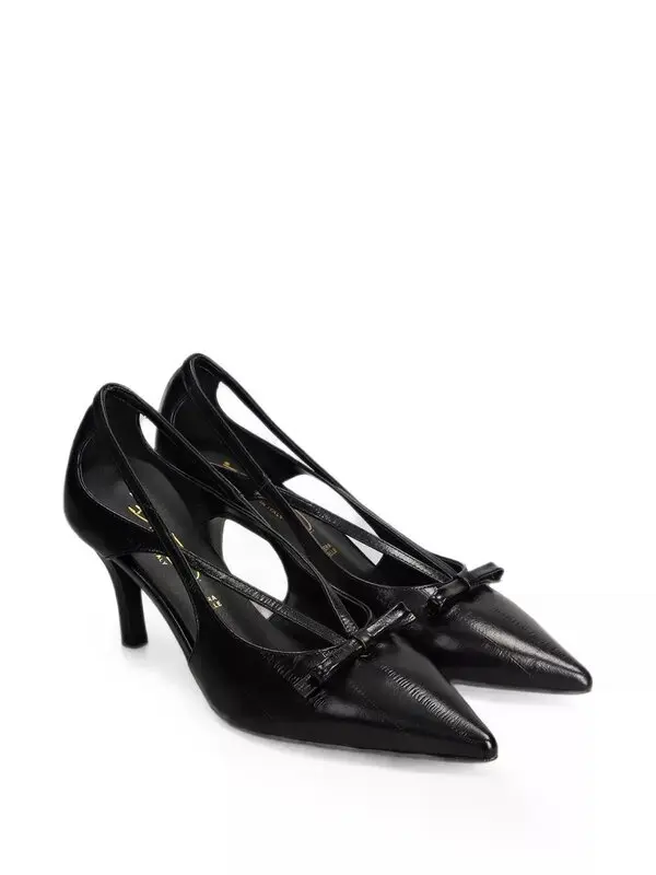 BIANCADI Bow-detail Cutout Pumps