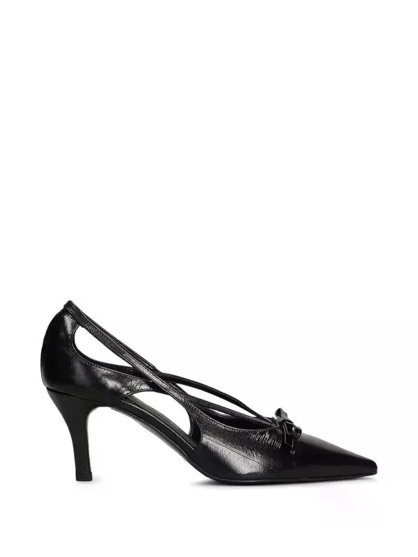 BIANCADI Bow-detail Cutout Pumps - Black