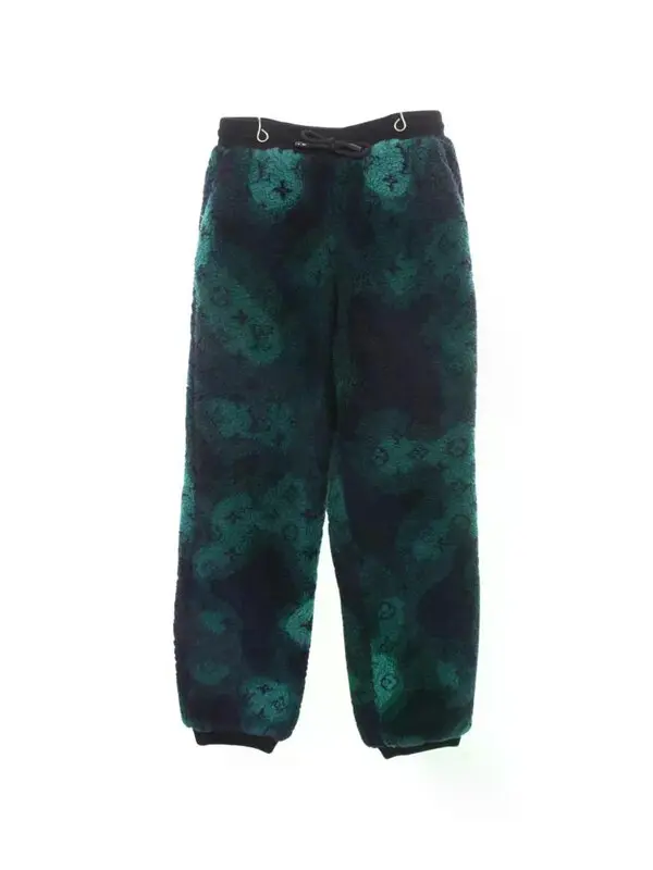 LOUIS VUITTON 2010s Monogram Jacquard Track Pants - Blue