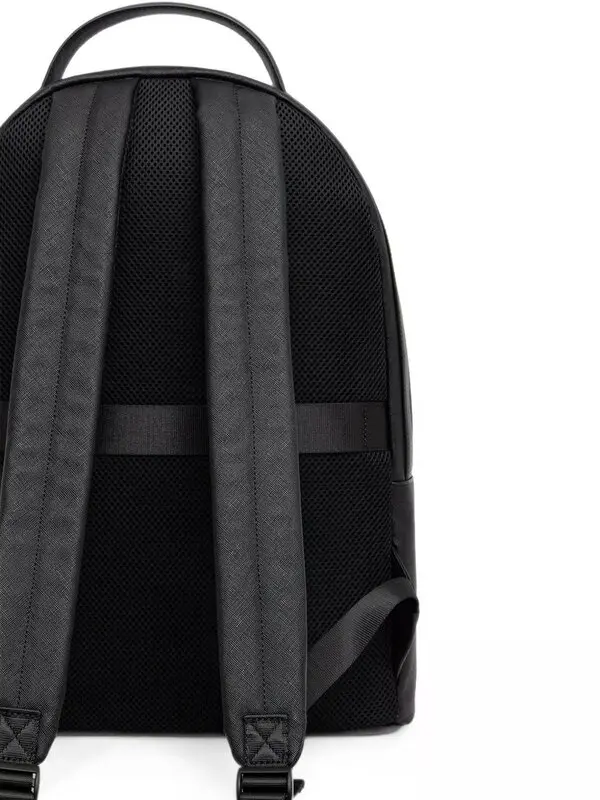 Armani Exchange Logo-patch Cross-grain Backpack
