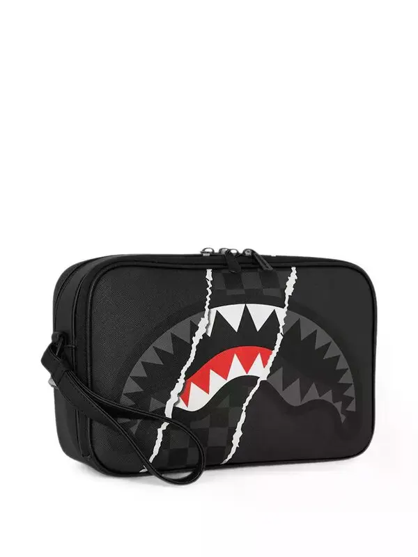 SPRAYGROUND Shark Central Checkered Clutch Bag