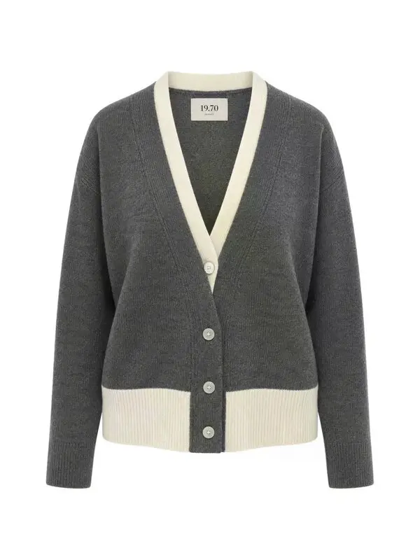Seventy 19.70 Colour-block V-neck Cardigan