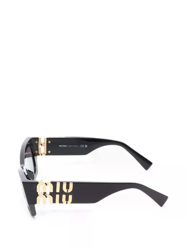 Miu Miu 2010s Glimpse Cat-eye Sunglasses - Black
