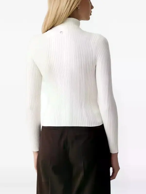 TWINSET Ribbed Roll-neck Sweater