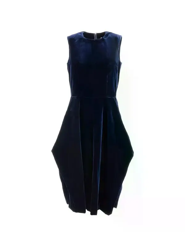 Comme Des Garçons Sleeveless Velvet Midi Dress