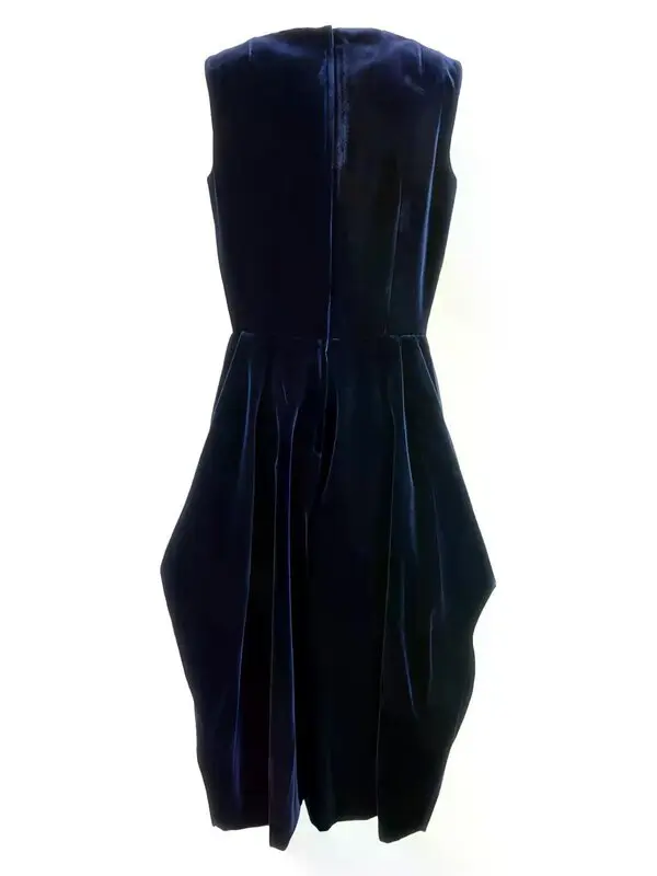 Comme Des Garçons Sleeveless Velvet Midi Dress