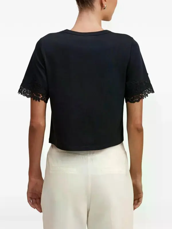 EVER NEW Lace-trim Rosemary T-shirt