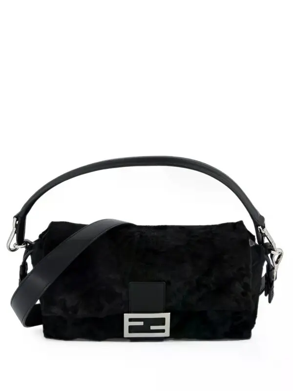 Fendi Medium Baguette Calf Hair Shoulder Bag