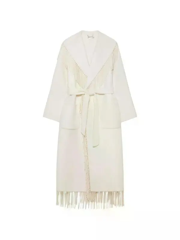 Simkhai Carrie Fringe Coat - Neutrals