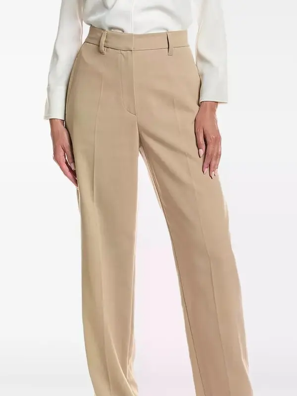 Brunello Cucinelli Beige Tailored Straight Trousers
