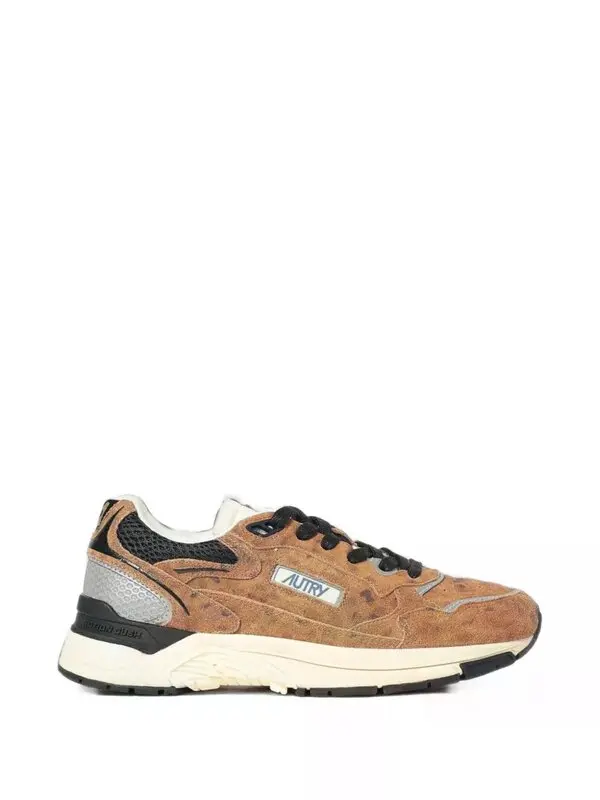 AUTRY Hyperway Leopard-print Panelled Sneakers