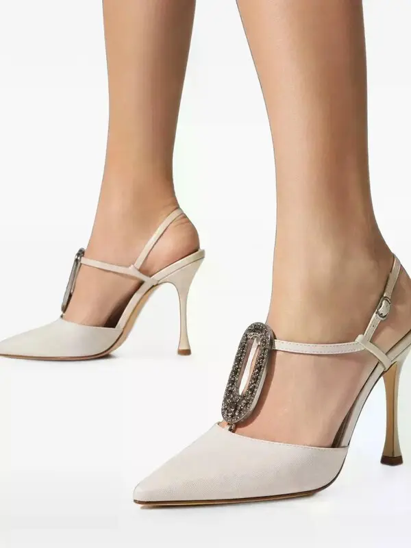Manolo Blahnik Truta Crystal-embellished Pumps