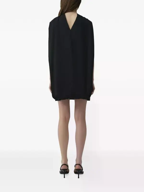 Simkhai Toni Cape-detail Mini Dress - Black