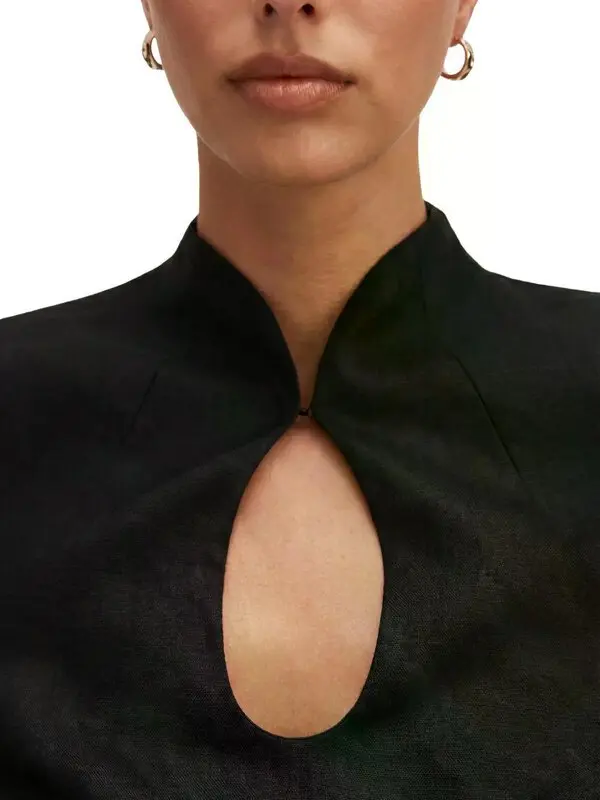 EVER NEW Ayla Keyhole Linen Top