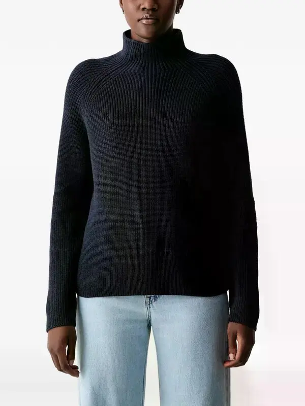 Marc O'polo Ribbed-knit Raglan-sleeve Sweater