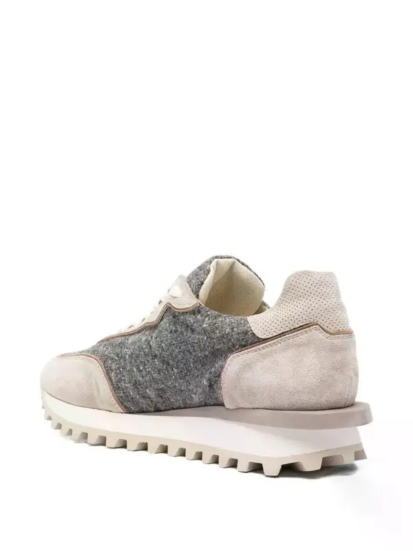 Eleventy Panelled Lace-up Sneakers