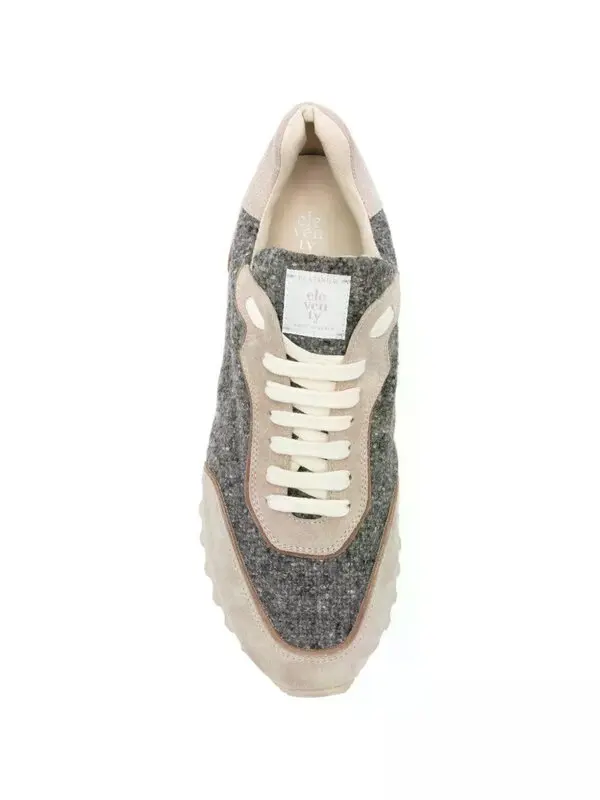 Eleventy Panelled Lace-up Sneakers