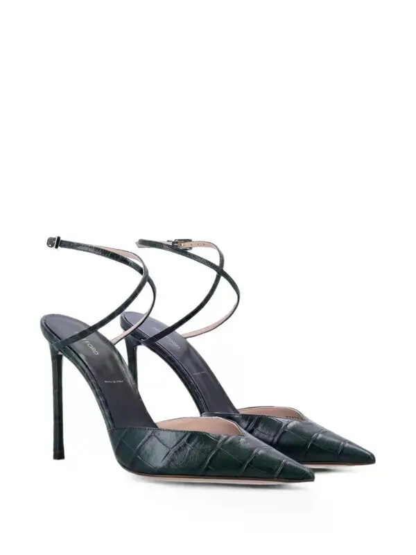 TOM FORD Selen Crocodile-effect Leather Pumps