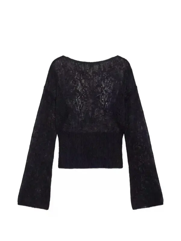 REFORMATION Soren Sheer-knit Sweater