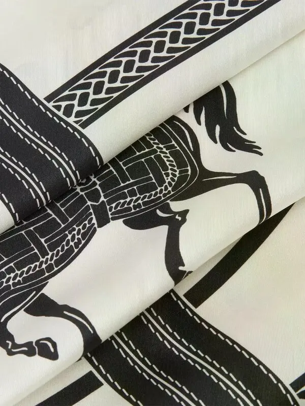 Fendi Selleria Horse-print Scarf